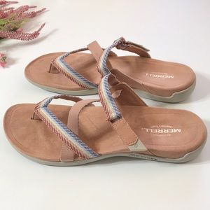 Merrell | Shoes | Merrell District Mendi Asymmetrical Thong Sandals ...